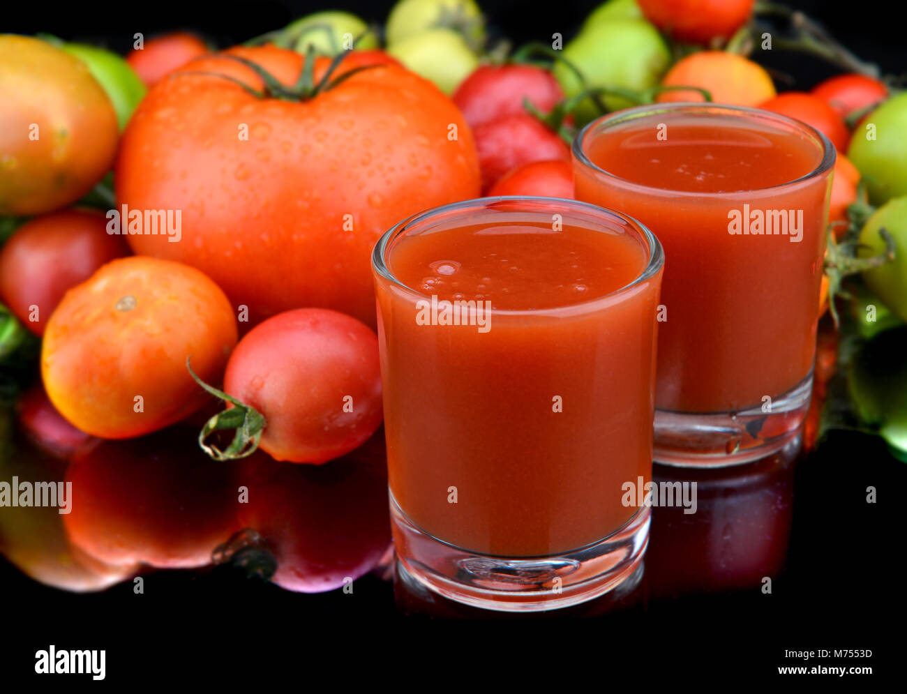 super beautiful fresh colorful tomato from nature farm Stock Photo - Alamy