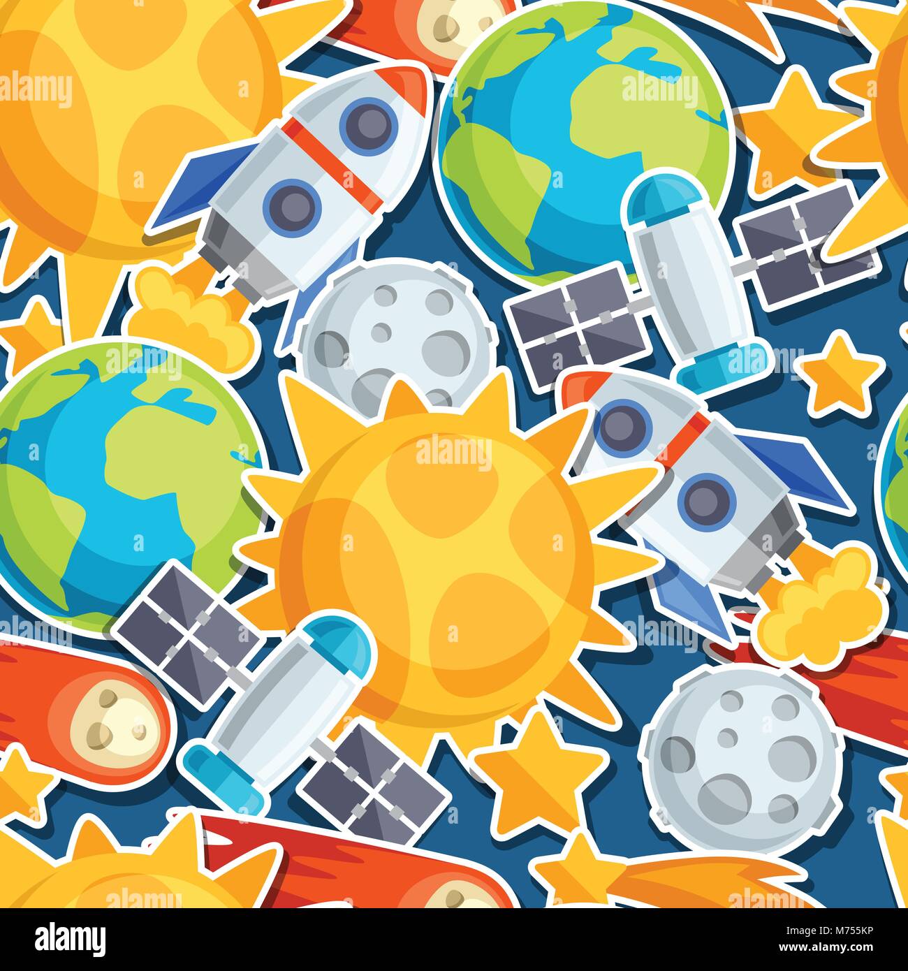 Solar System Texture Stock Vector Images - Alamy