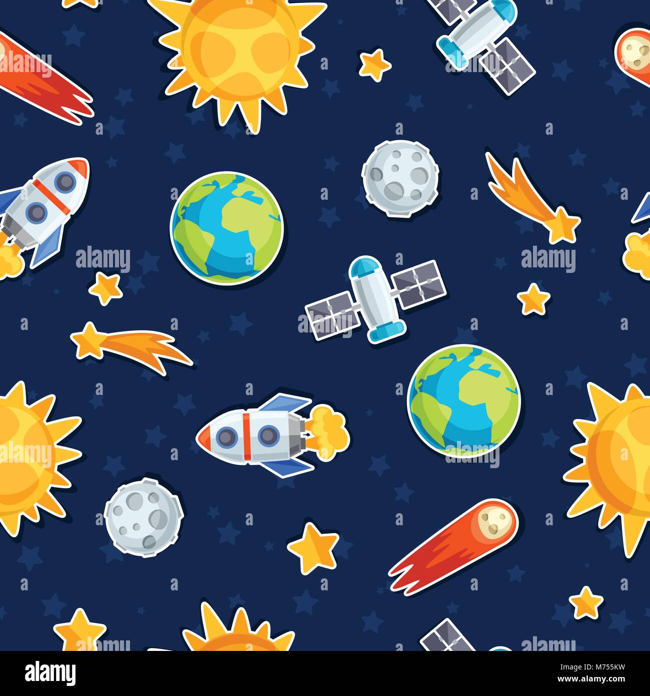 Solar System Texture Stock Vector Images - Alamy