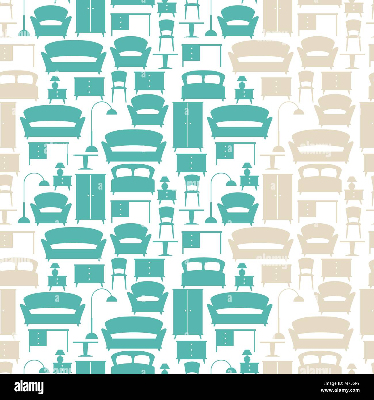 Textile furniture Stock Vector Images - Alamy