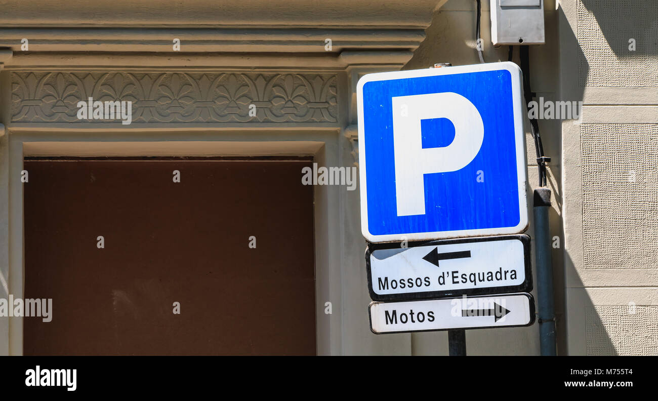 Traffic signs on road catalonia hi-res stock photography and images - Alamy