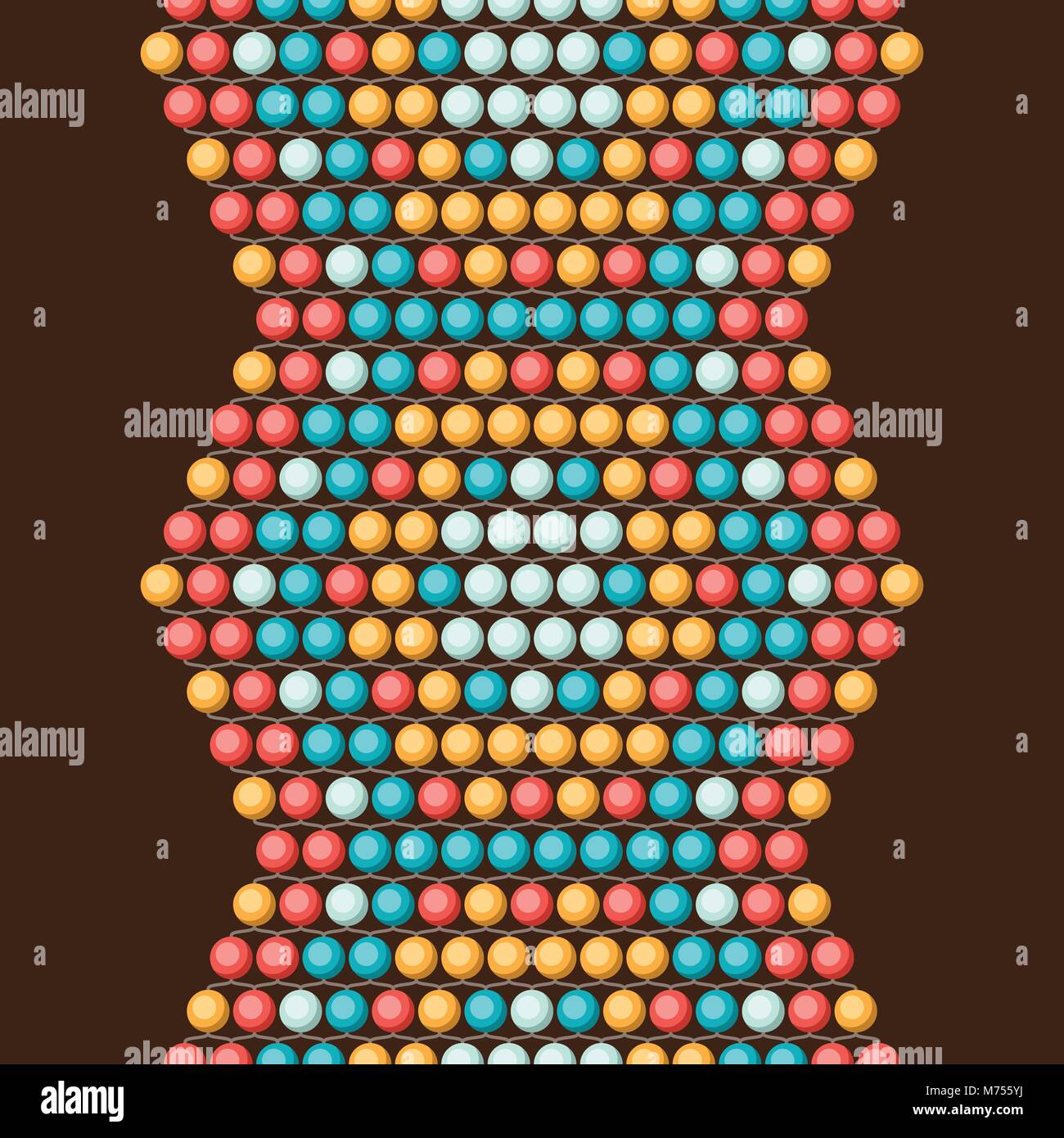 Ethnic african beads abstract color seamless pattern Stock Vector Image ...