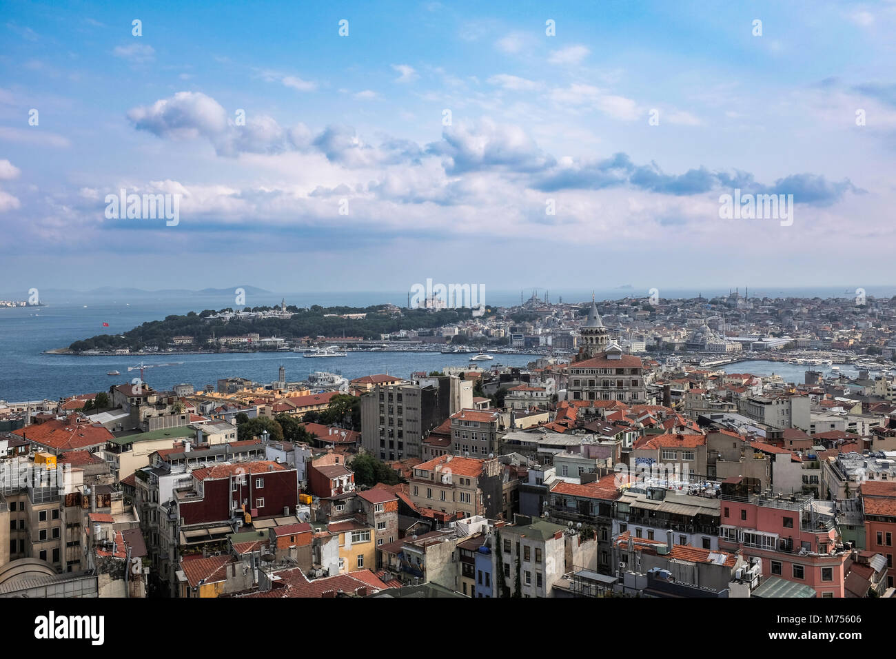 Istanbul Bosphorus Galata Golden Horn View Stock Photo - Alamy
