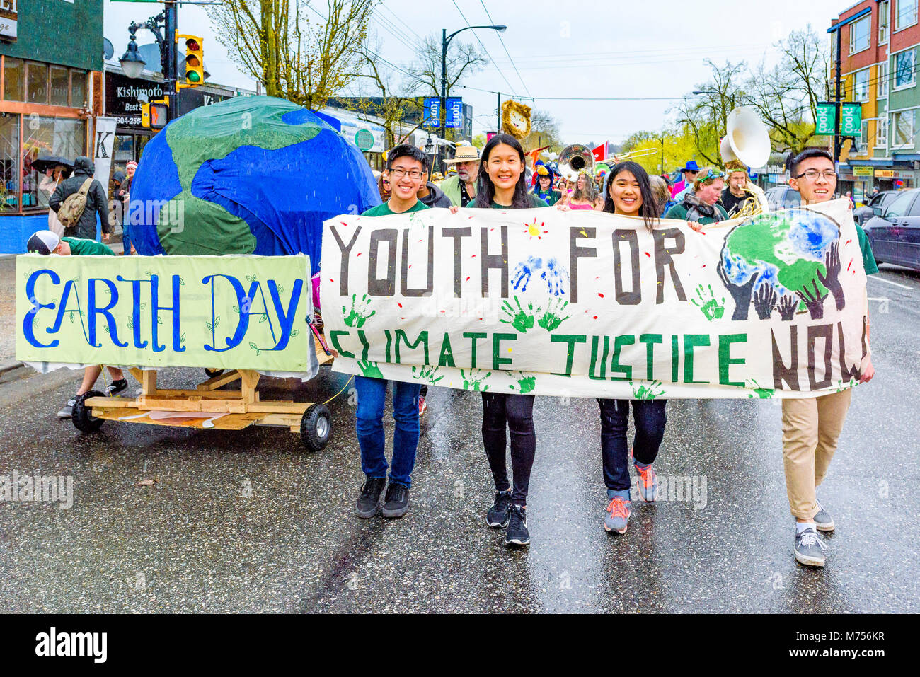 Earth Day Parade and Festival, organised by "Youth for Climate Justice ...