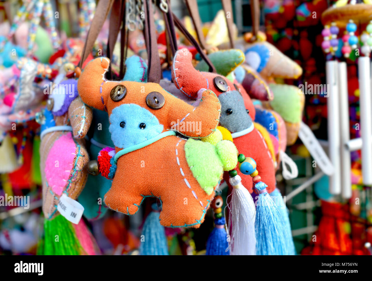 hand made buffalow fabric key chain Stock Photo - Alamy