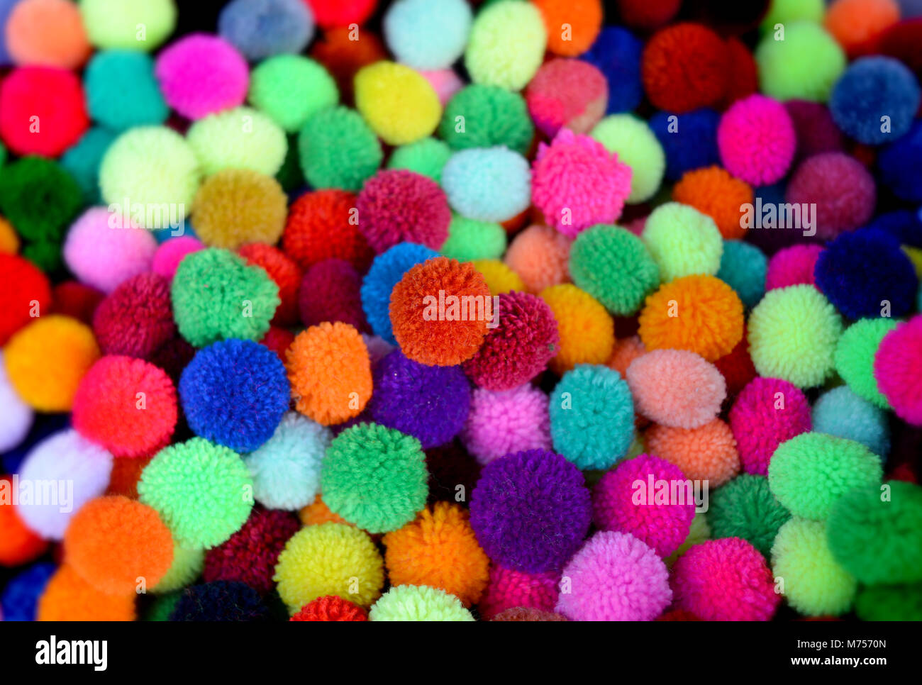 hand made fabric ball key chain Stock Photo - Alamy
