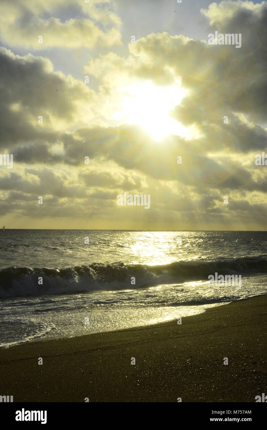 Punta del este sunset on the beach. Uruguay Stock Photo - Alamy