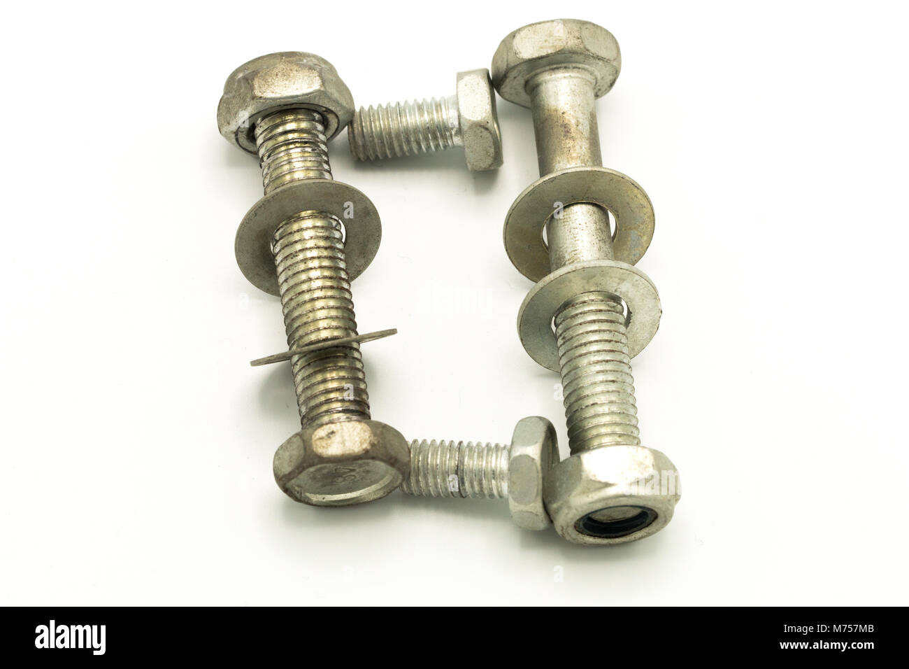 English alphabet of nut, isolated on white background, front view from ...