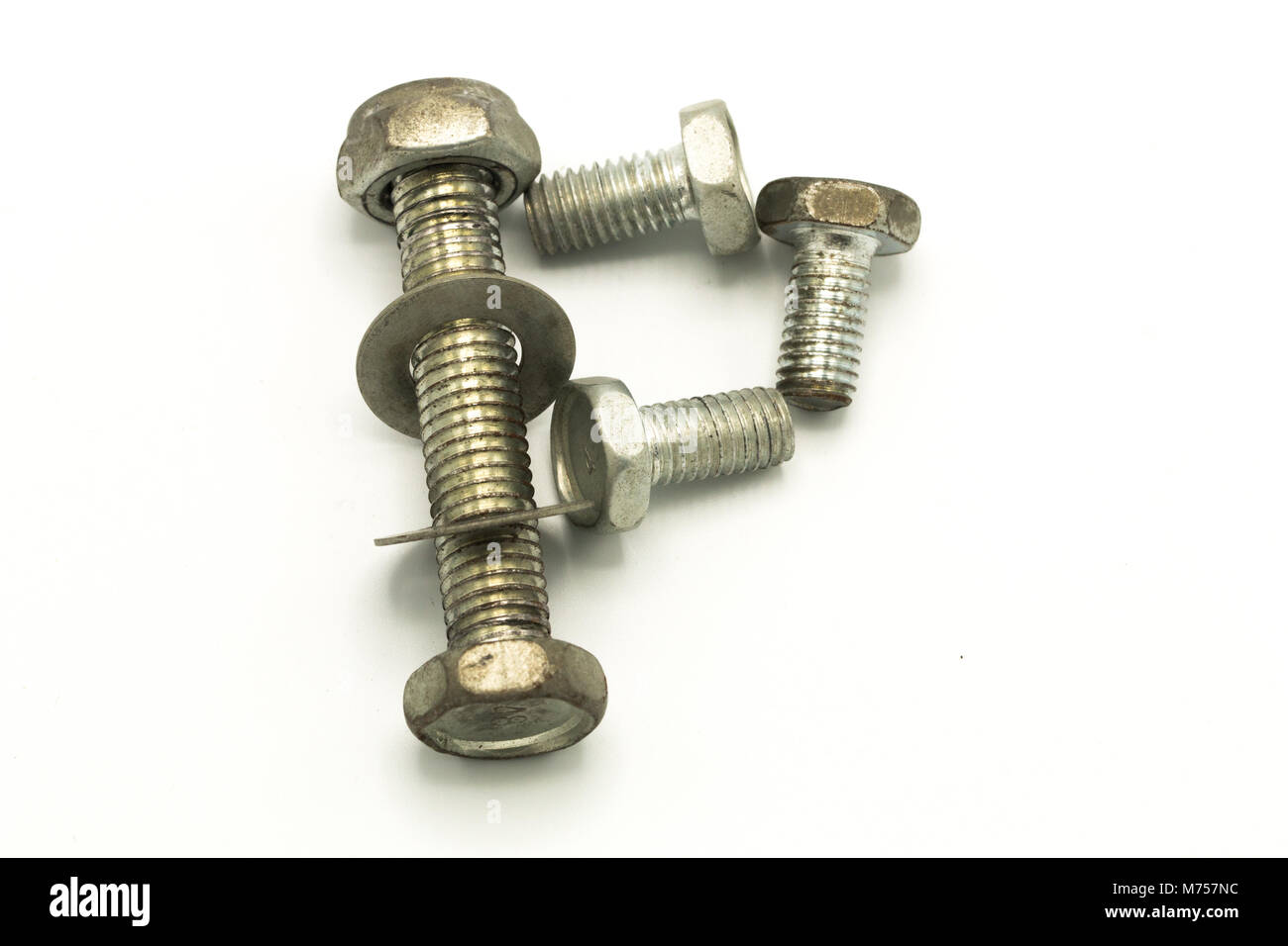 English alphabet of nut, isolated on white background, front view from ...