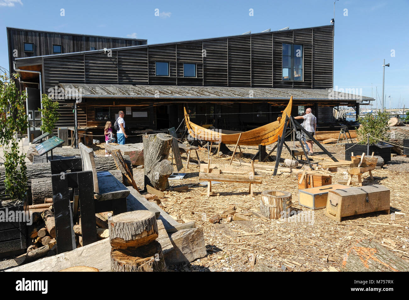 Viking ship museum vikingeskibsmuseet in roskilde hi-res stock ...