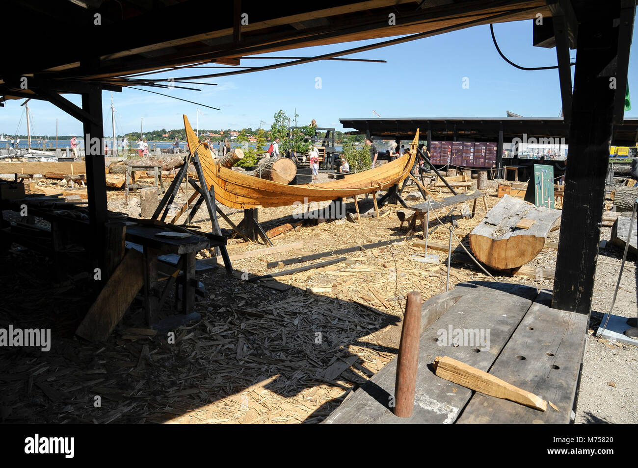 Viking ship museum vikingeskibsmuseet in roskilde hi-res stock ...