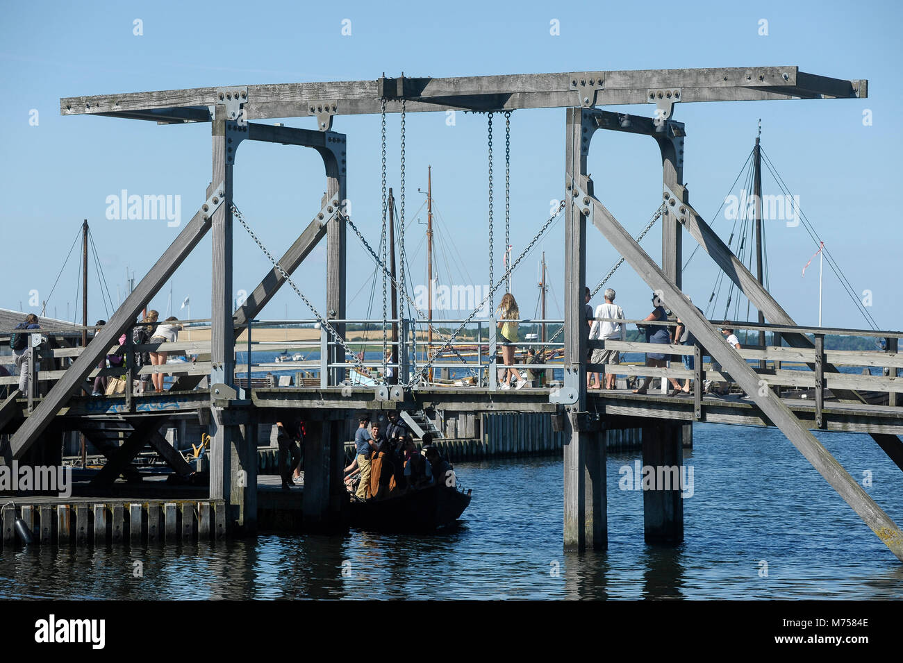 Wooden drawbridge between Museumsøen (Museum island) and ...