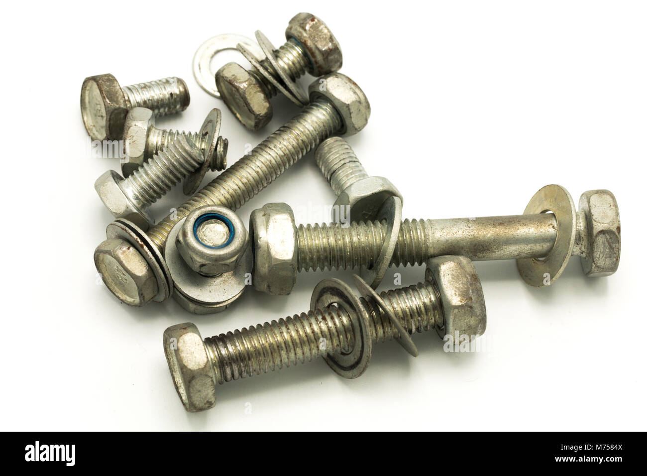 English alphabet of nut, isolated on white background, front view from ...