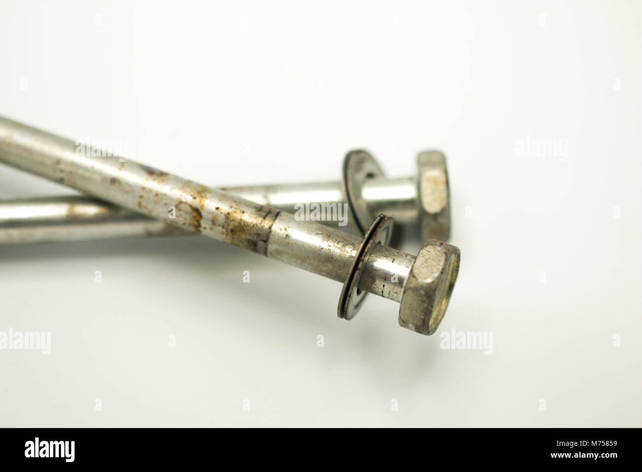 English alphabet of nut, isolated on white background, front view from ...