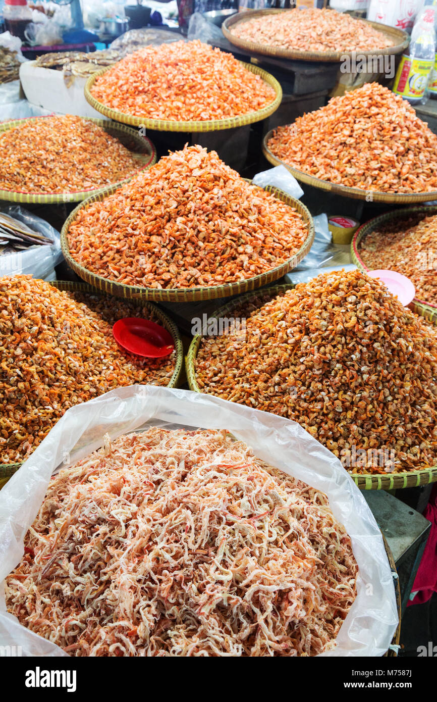 Prawns and shrimp for sale, Kep market, Kep, Cambodia Asia Stock Photo ...