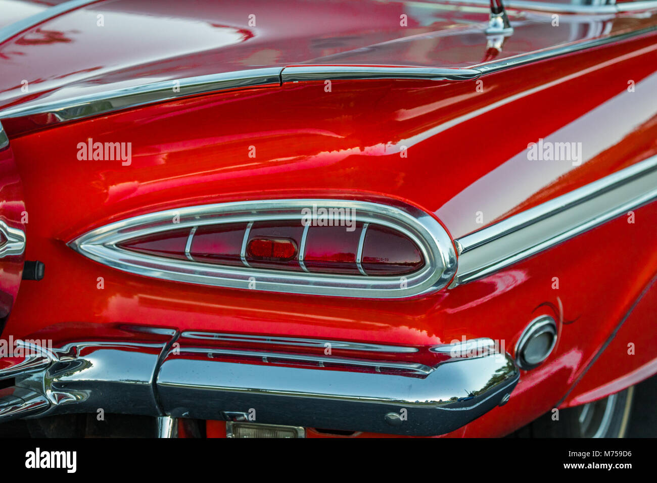 Red Antique Car Stock Photo - Alamy