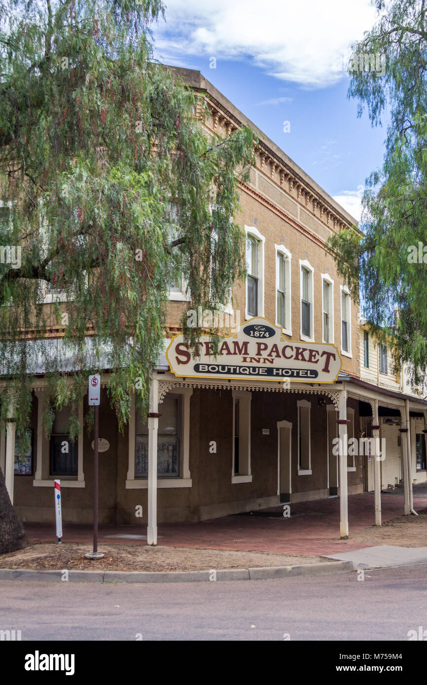 The Steam Packet Inn, boutique hotel, Echuca, Victoria, Australia Stock ...