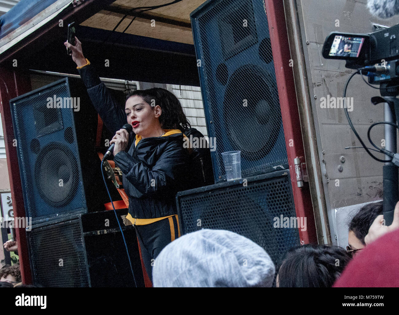 Rome, Italy. 08th Mar, 2018. Protest in Rome (and other Italian cities ...