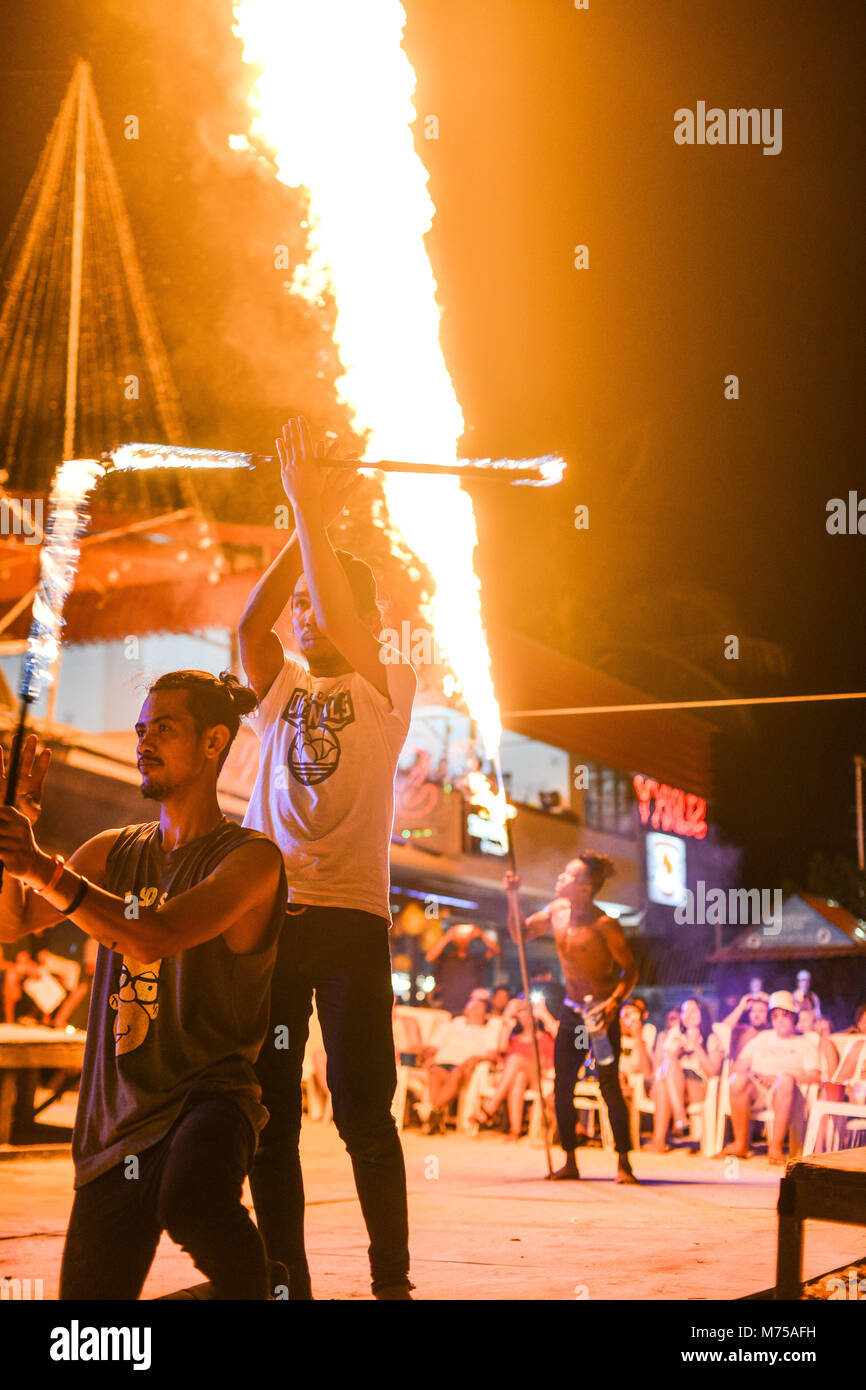 Amazing fire performer in phi hi-res stock photography and images - Alamy