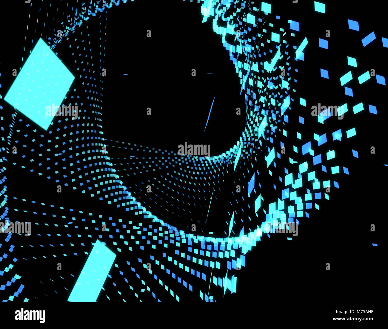 Spatial 3D Particles, Network Data Matrix, Future Technologies, Network ...