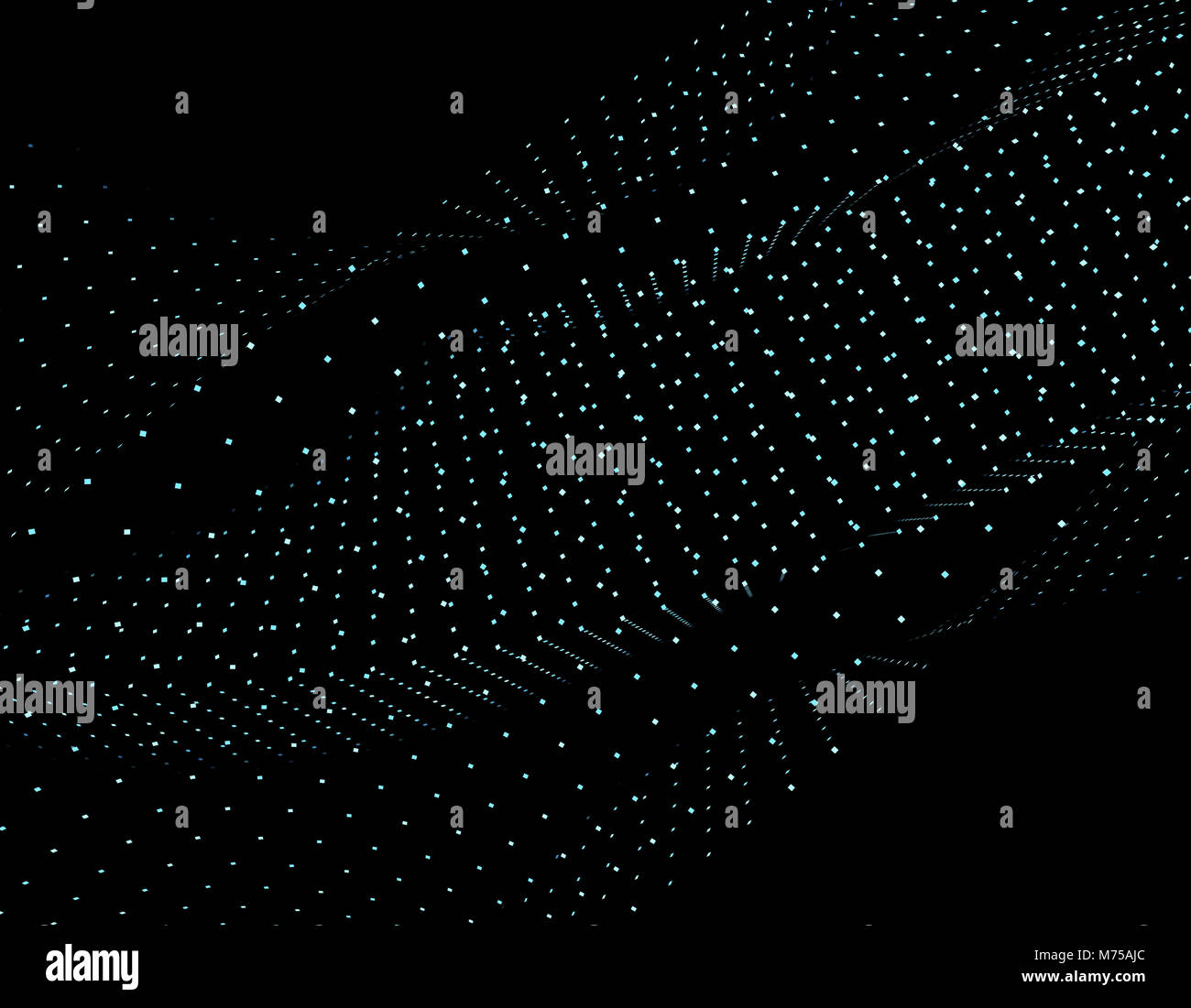 Spatial 3D Particles, Network Data Matrix, Future Technologies, Network ...