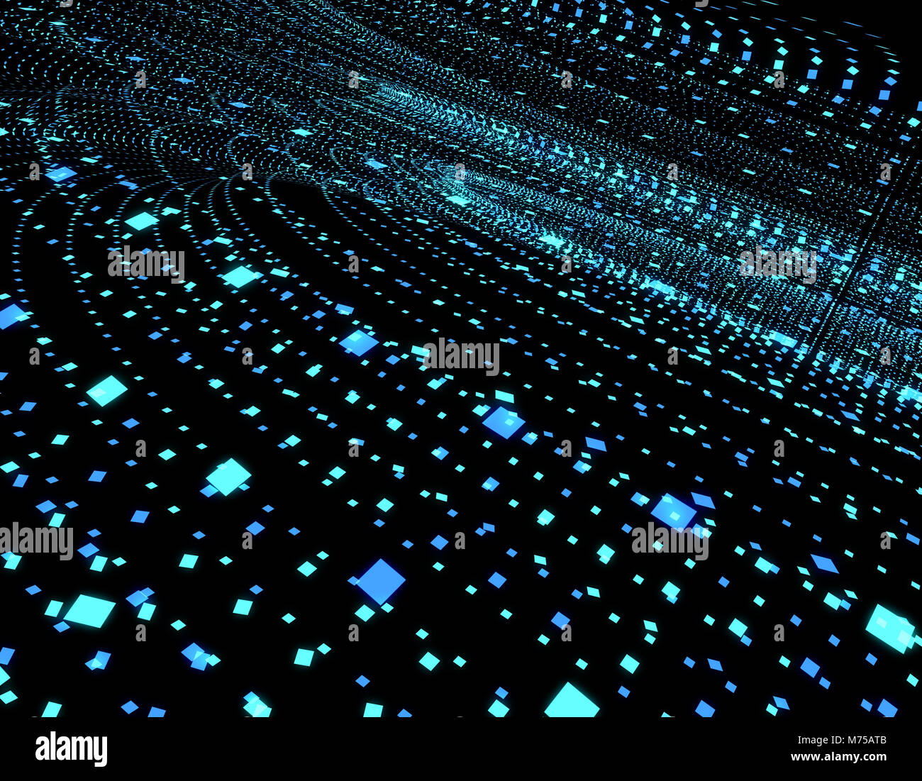 Spatial 3D Particles, Network Data Matrix, Future Technologies, Network ...