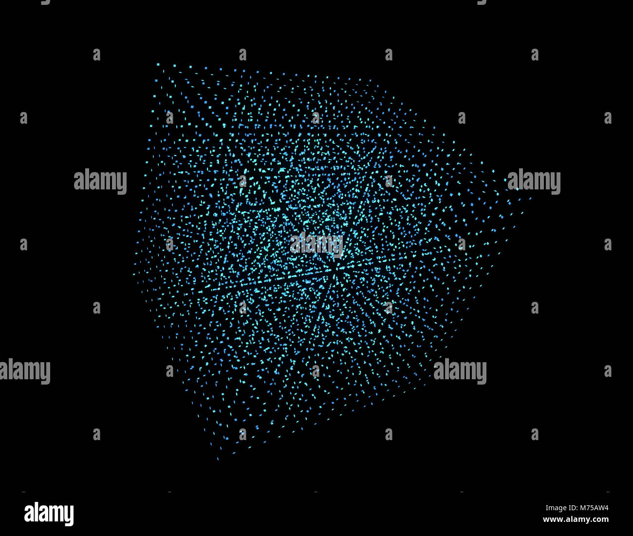 Spatial 3D Particles, Network Data Matrix, Future Technologies, Network ...