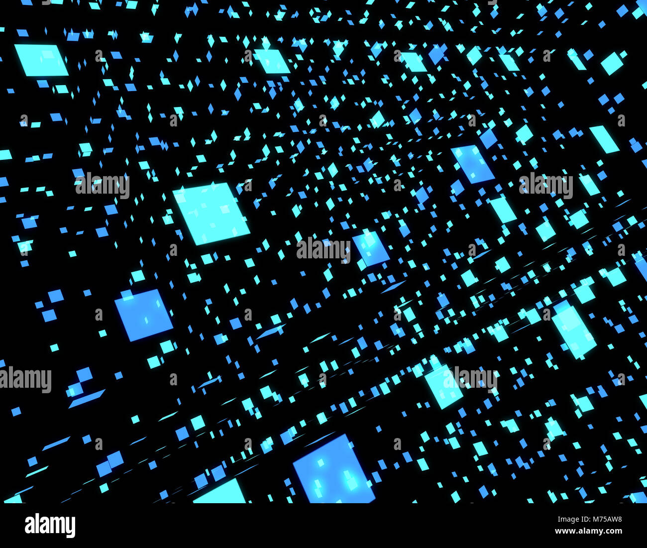 Spatial 3D Particles, Network Data Matrix, Future Technologies, Network ...