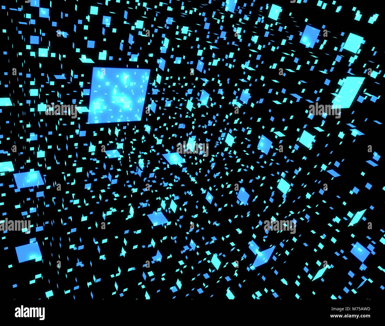 Spatial 3D Particles, Network Data Matrix, Future Technologies, Network ...