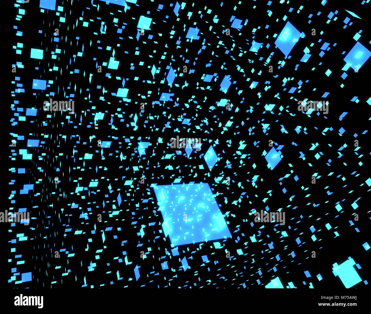 Spatial 3D Particles, Network Data Matrix, Future Technologies, Network ...