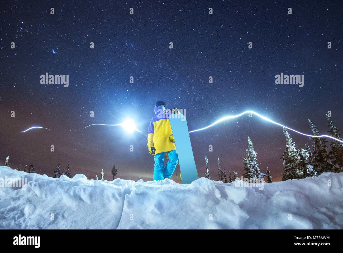 Snowboard rider art hi-res stock photography and images - Alamy