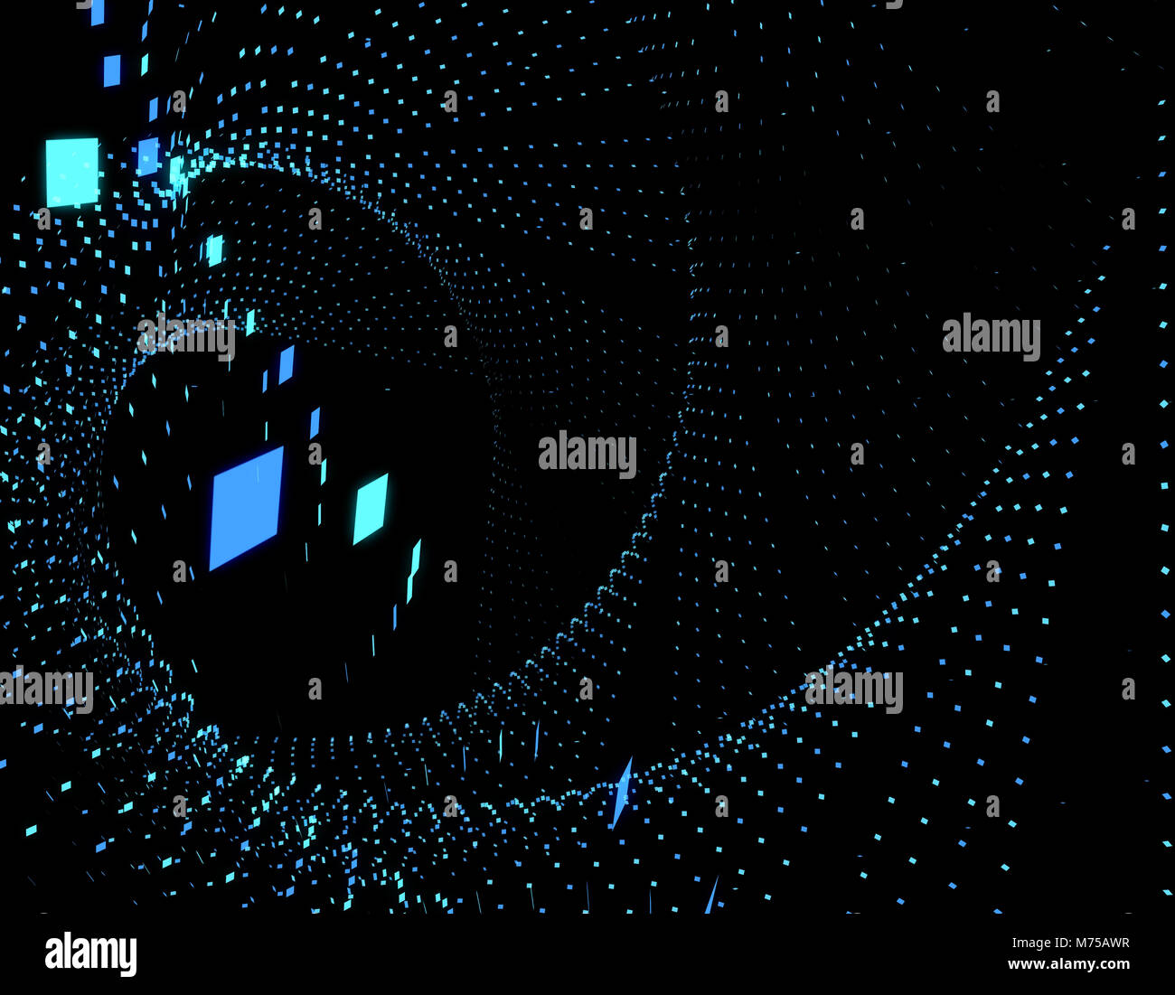 Spatial 3D Particles, Network Data Matrix, Future Technologies, Network ...
