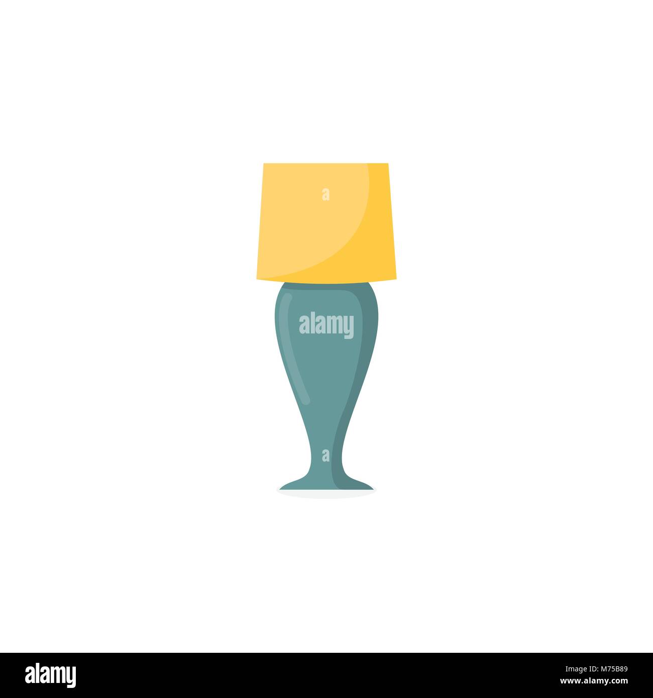Classic Table Lamp Furniture Vector Illustration Graphic Design Stock ...