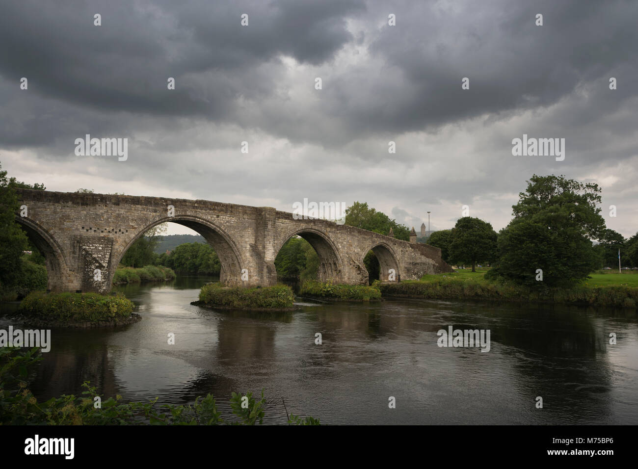 Old Stirling Bridge (built along 15th - 16th century, today remains one ...