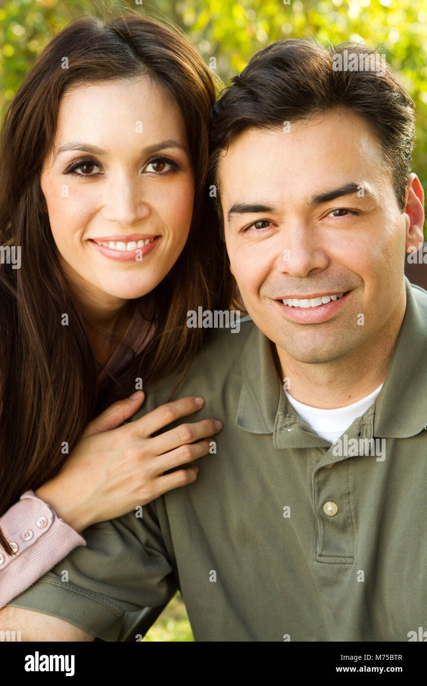 Happy Hispanic Couple Stock Photo - Alamy