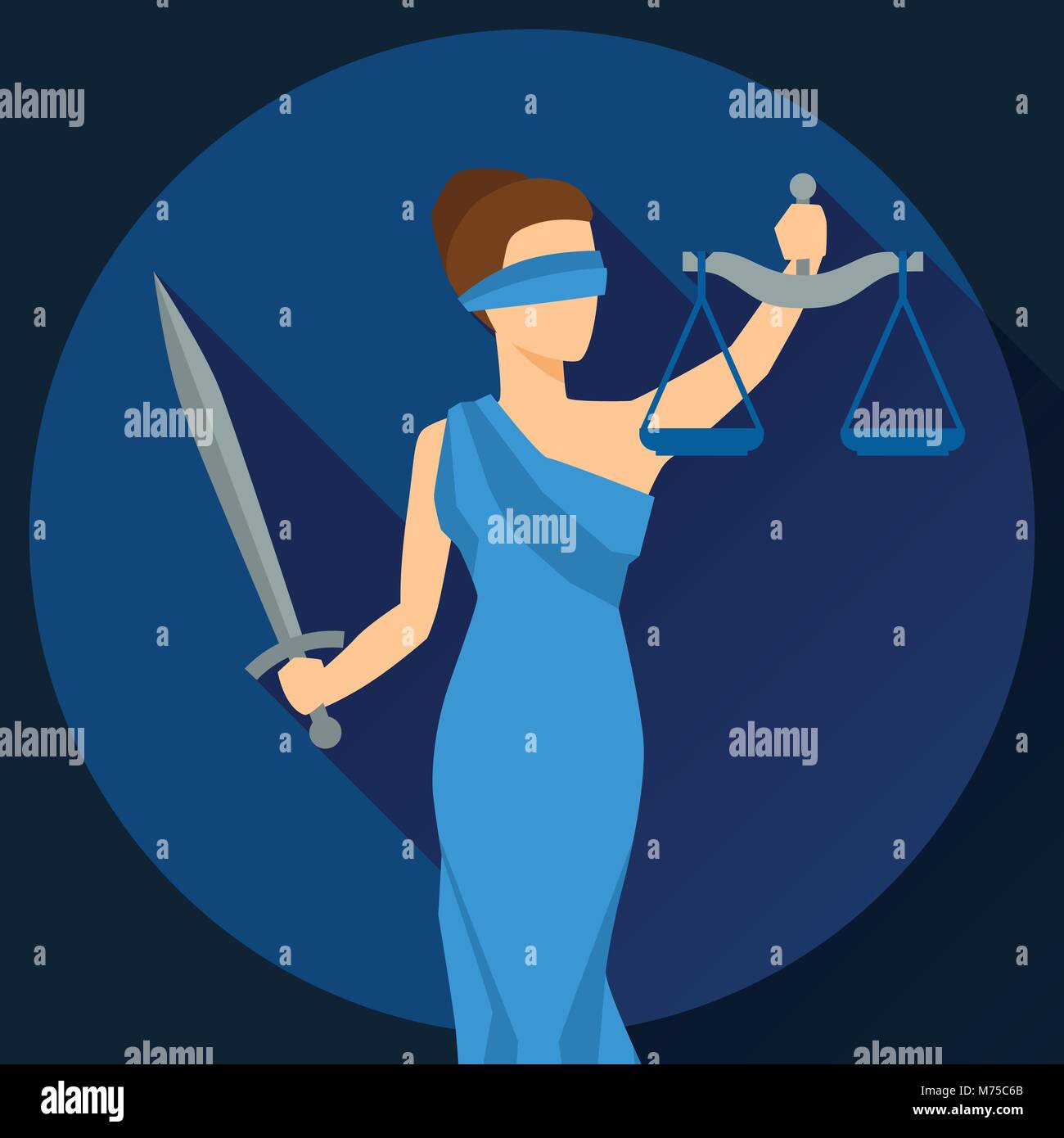 Lady Justice Illustration High Resolution Stock Photography and Images ...