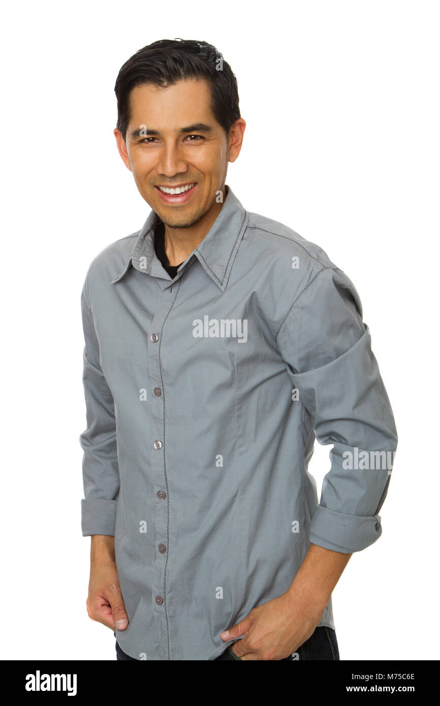 Handsome hispanic young man Stock Photo - Alamy
