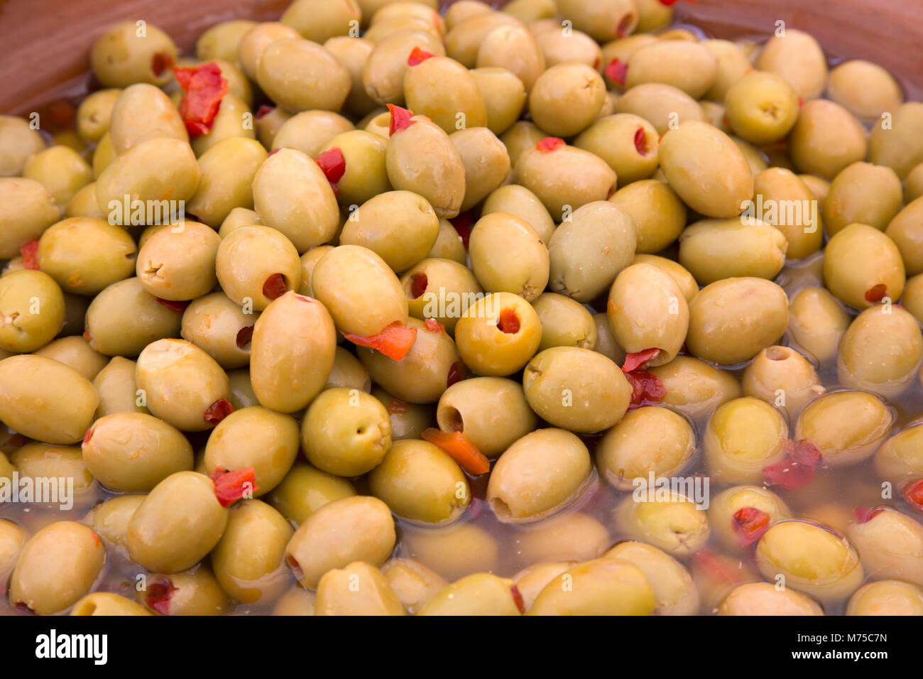 Stuffed green olive hi-res stock photography and images - Alamy