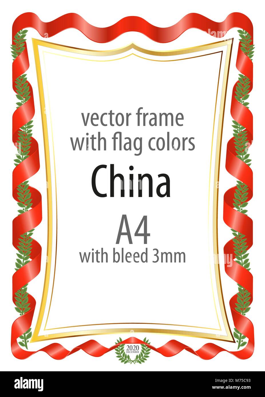 China flag ribbon hi-res stock photography and images - Alamy