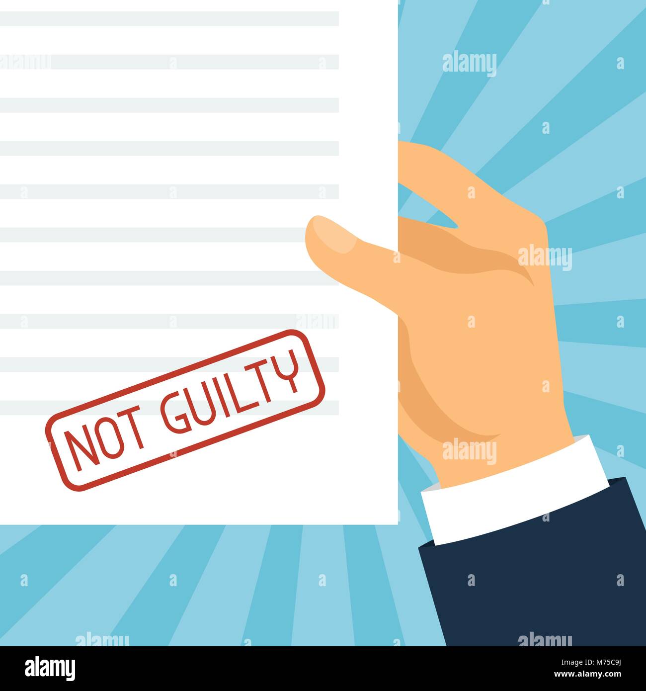 Concept guilty Stock Vector Images - Alamy