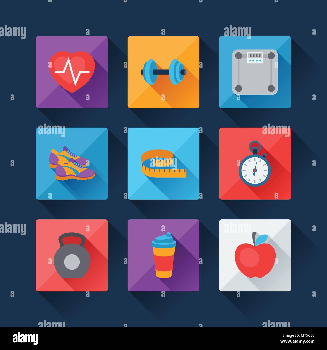 Fitness app element hi-res stock photography and images - Alamy