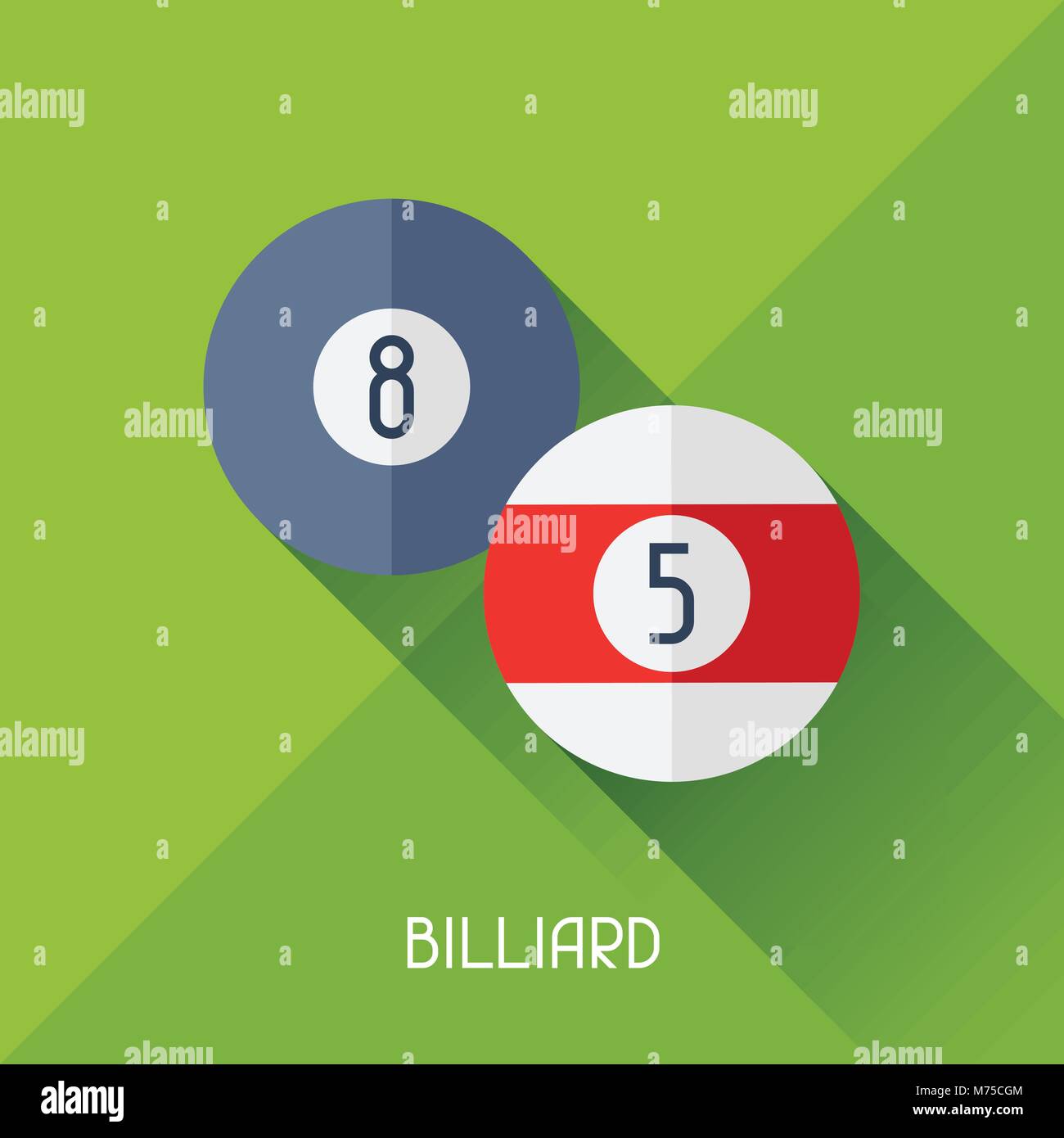 Billiard game competition Stock Vector Images - Alamy