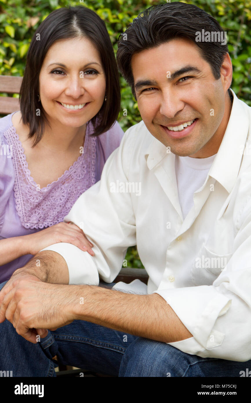 Happy Hispanic couple Stock Photo - Alamy