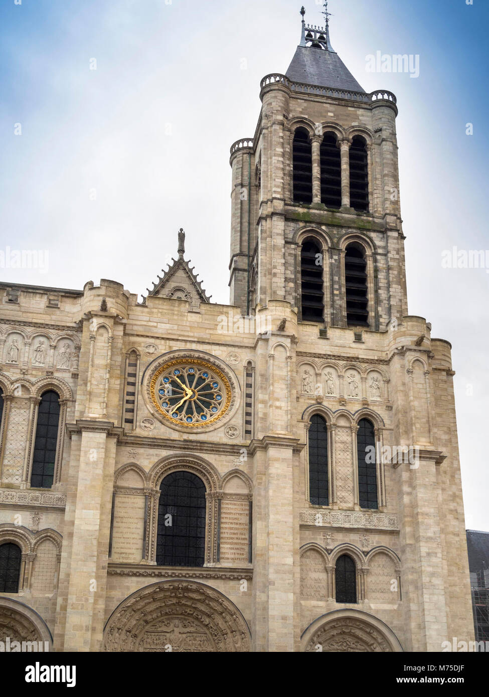 Basilica Of Saint Denis Facade High Resolution Stock Photography and ...