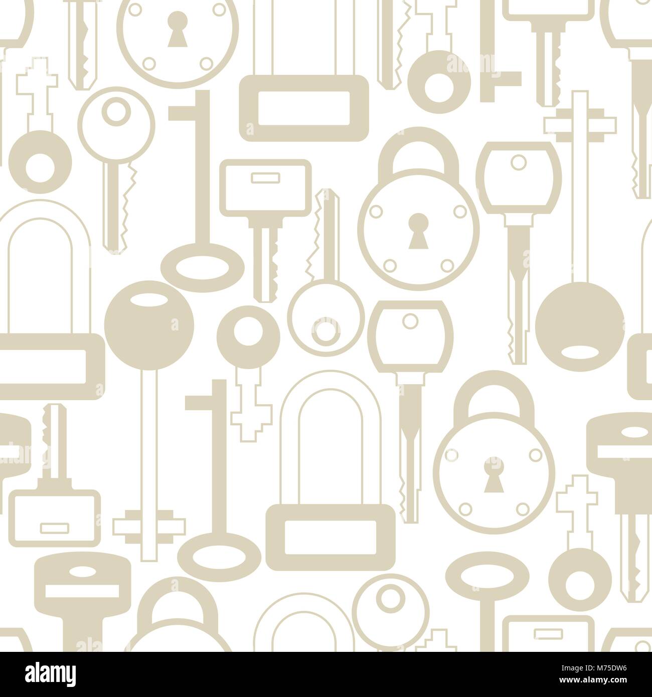 Seamless pattern with locks and keys icons Stock Vector Image & Art - Alamy