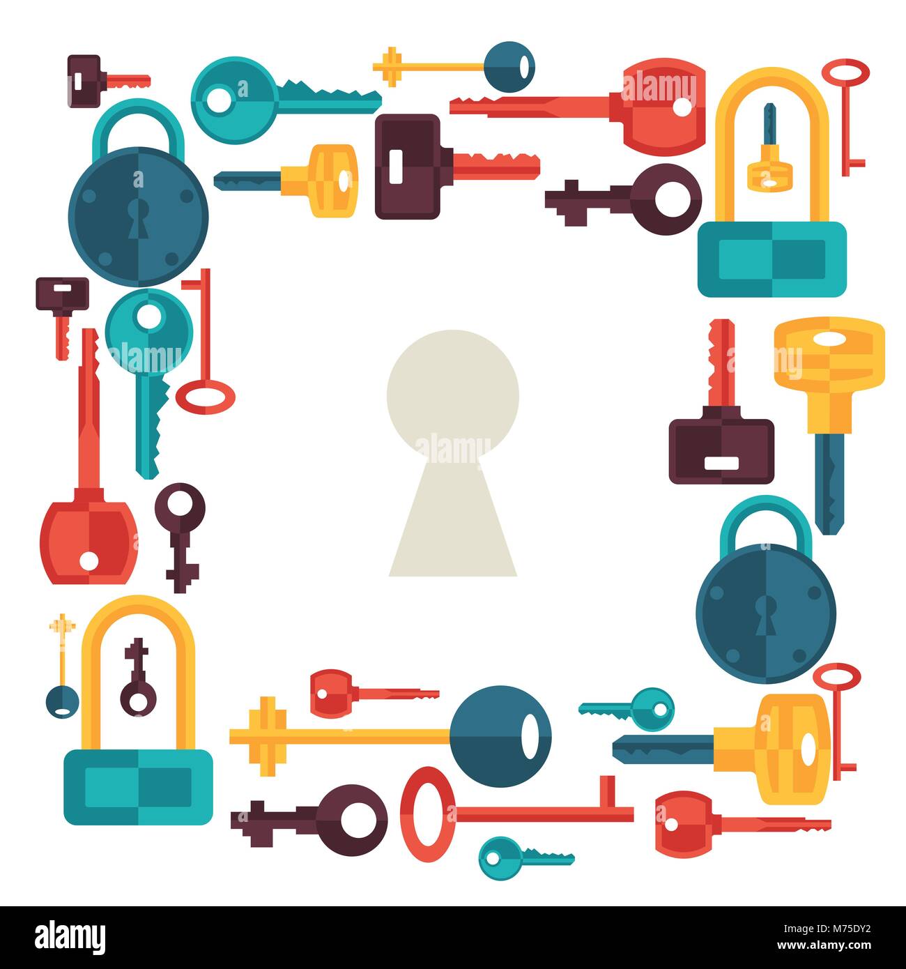 Background design with locks and keys icons Stock Vector Image & Art ... Background design with locks and keys icons Stock Vector Image & Art ...