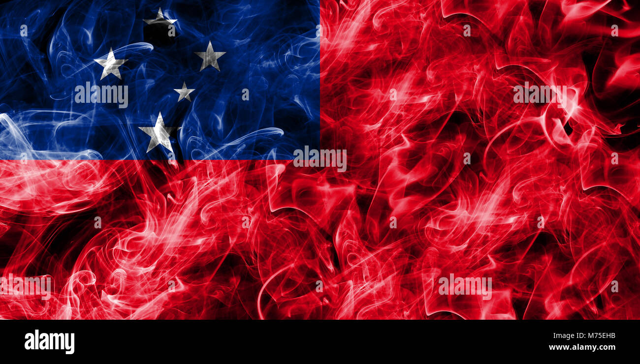 Samoa smoke flag Stock Photo - Alamy