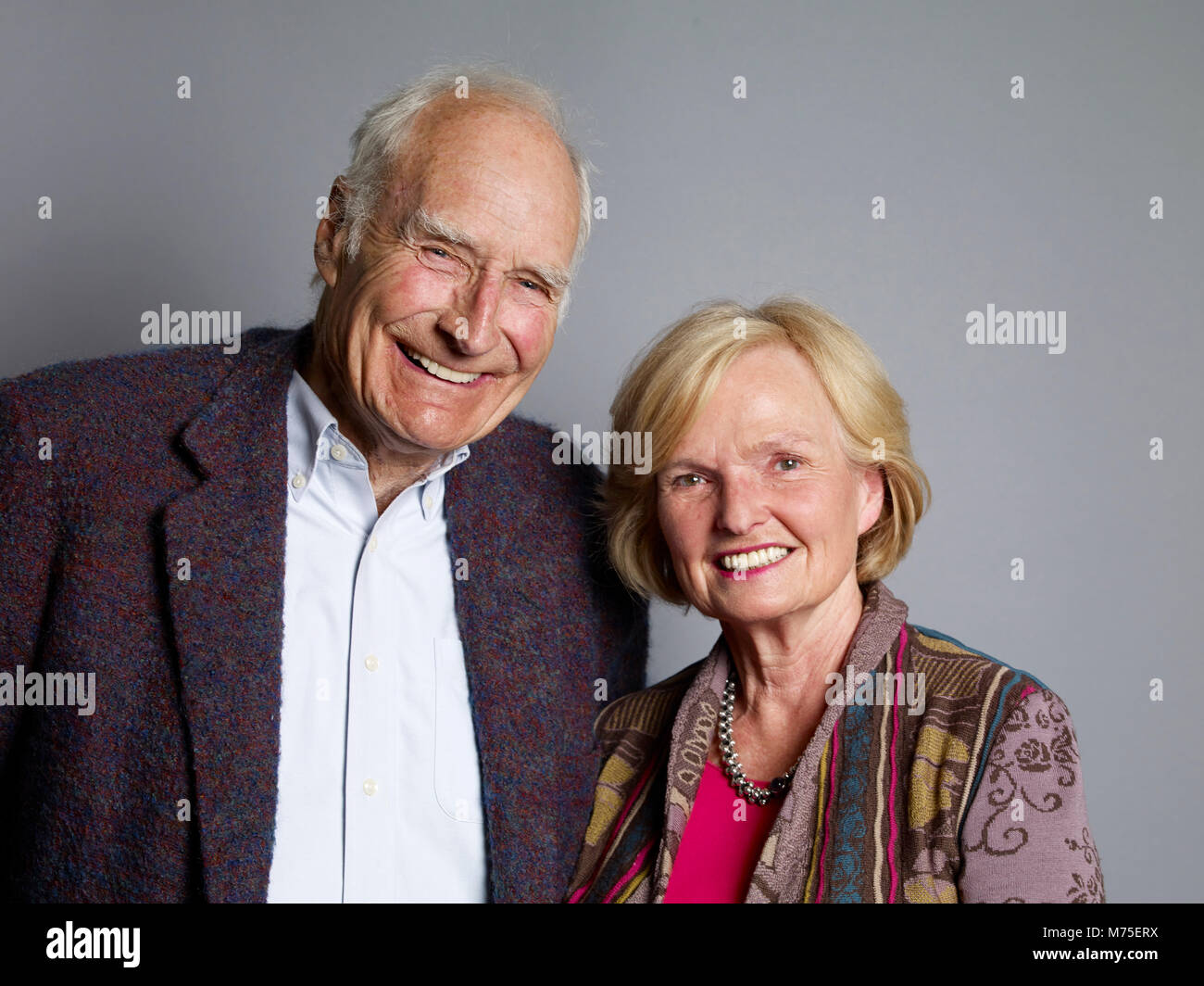Peter Snow and Ann MacMillan The Oldie Literary Lunch 06/03/18 Stock ...