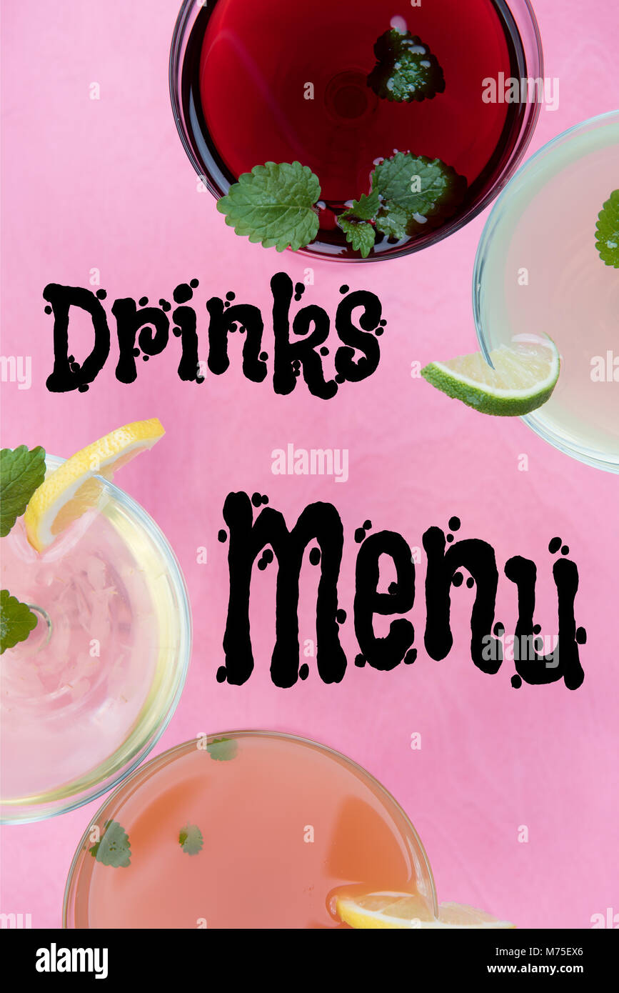 BAR on the background of colorful drinks Stock Photo - Alamy