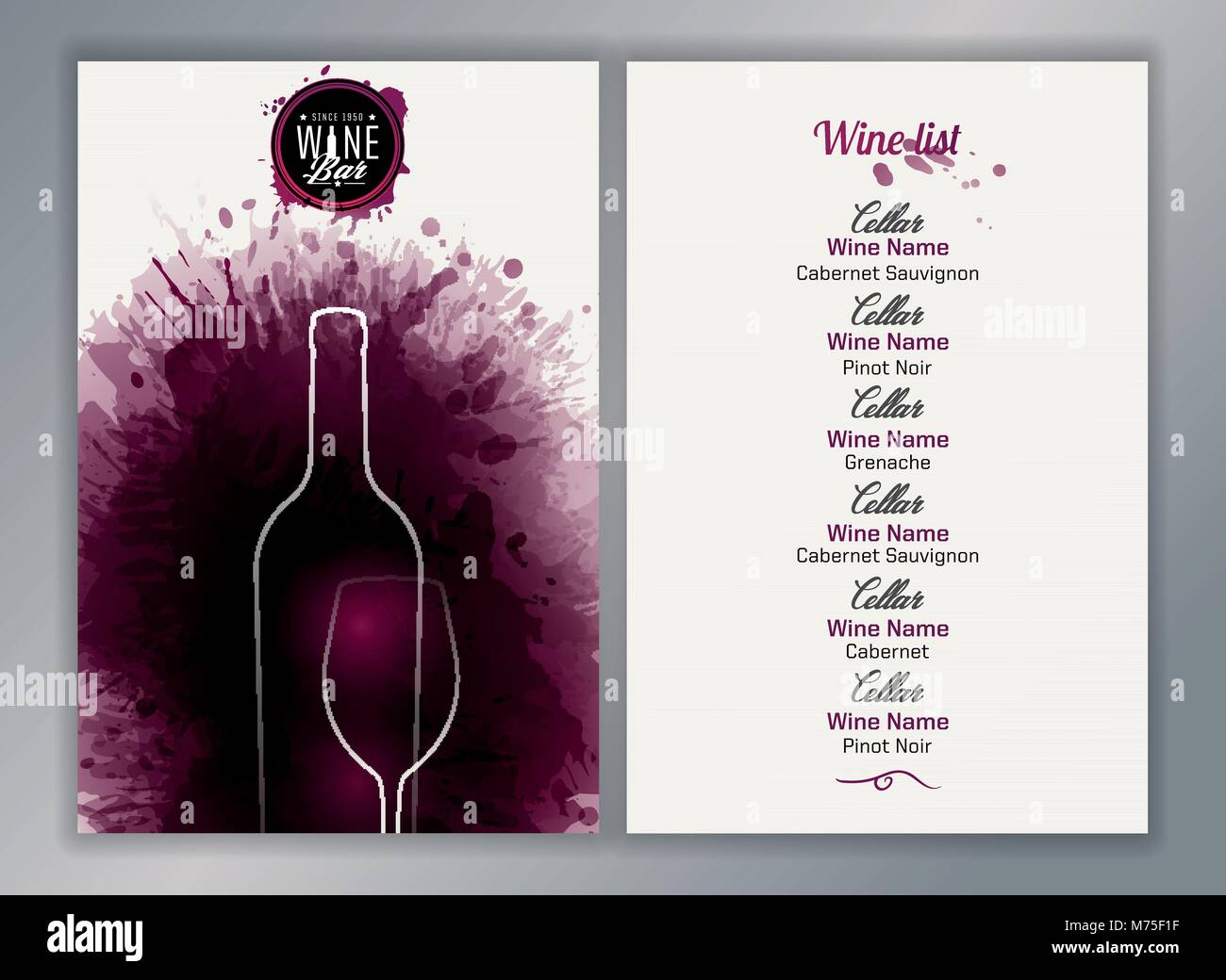 Best Wine Menu Graphic Design